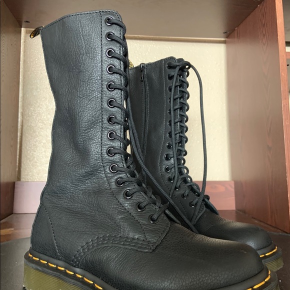 Dr. Martens | Shoes | Virginia Leather High Knee Doc Marten Boots ...